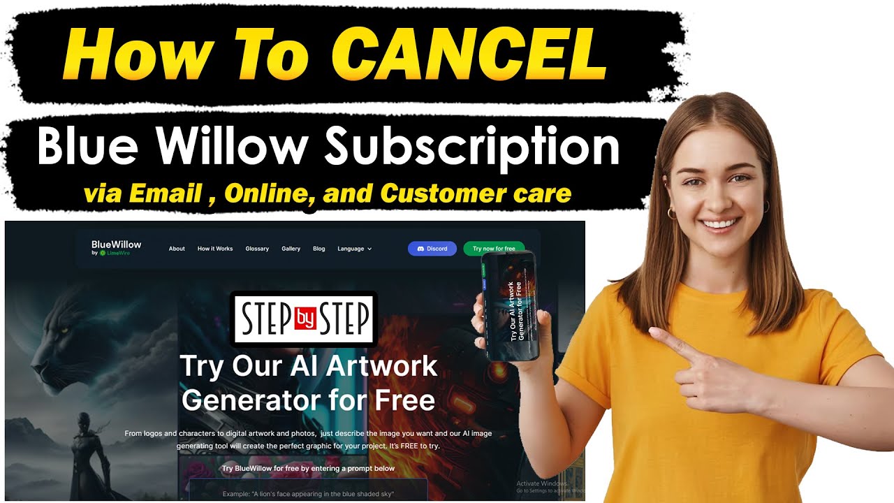 How To Cancel Blue Willow Subscription Full Guide : Easy Steps To Cancel - YouTube