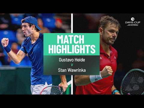 Final Set DRAMA! | Gustavo Heide v Stan Wawrinka | Highlights | Davis Cup World Group 1 2026