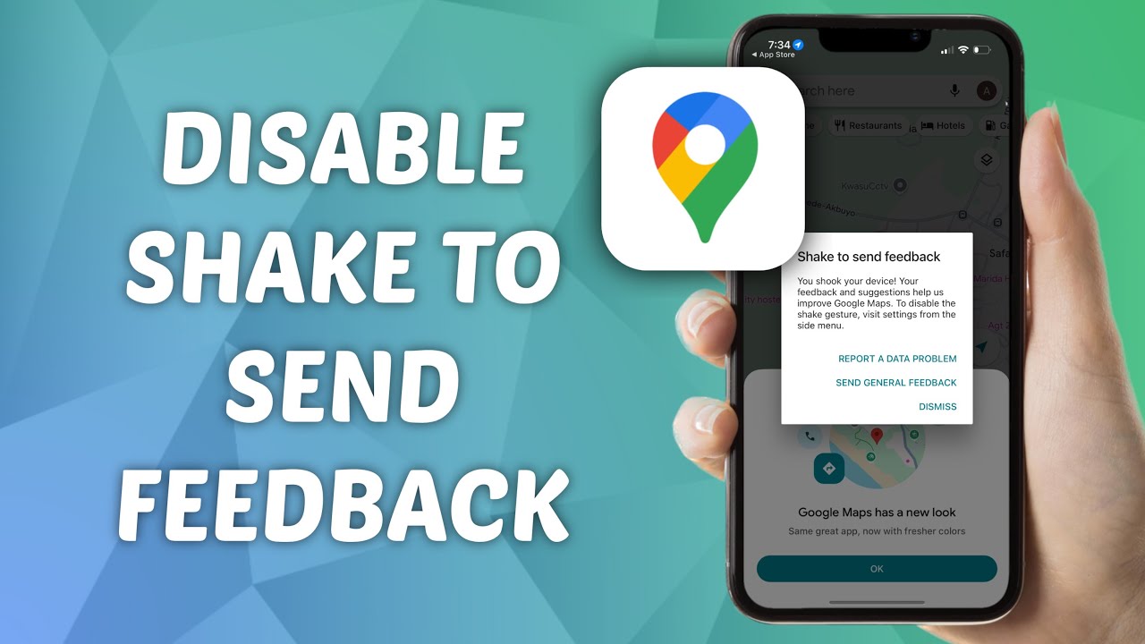 How to Disable Shake to Send Feedback in Google Maps - YouTube