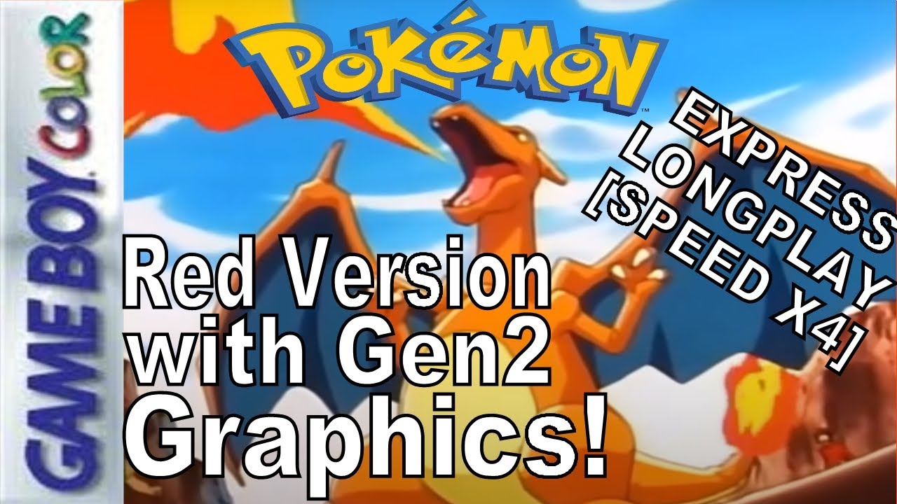 Pokémon Red (But has 2 gen graphics!) [SPEED X4 - Express Longplay ...