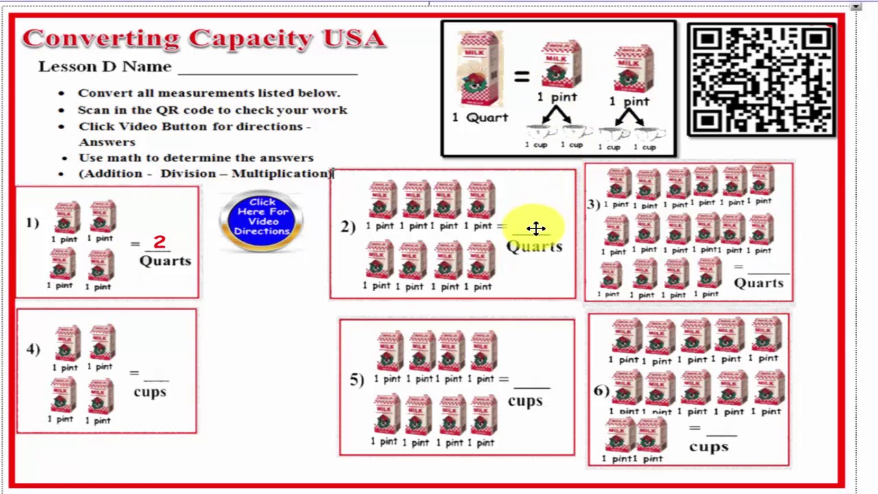 LESSON D CONVERTING CAPACITY - YouTube