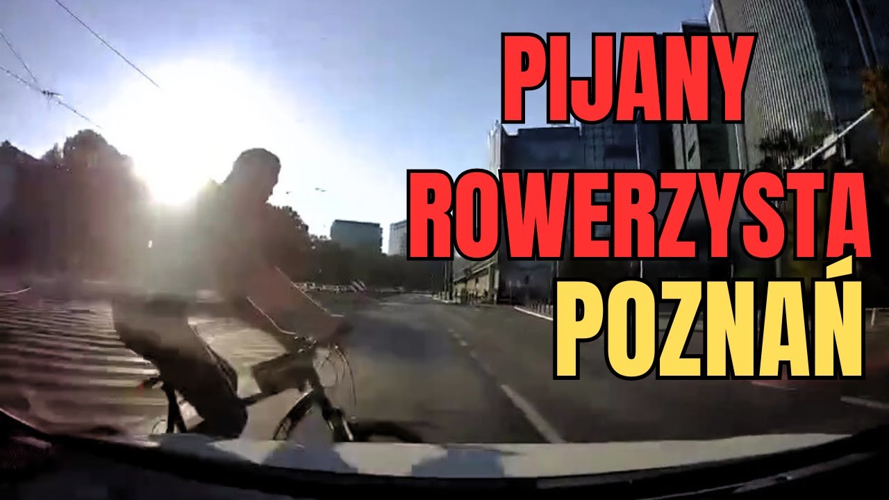 Pijany Rowerzysta - POZNAŃ WYPADEK - YouTube