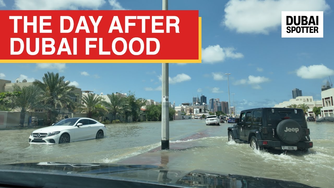 Driving through DESTROYED Dubai 🇦🇪 [The day after rain flood] - YouTube