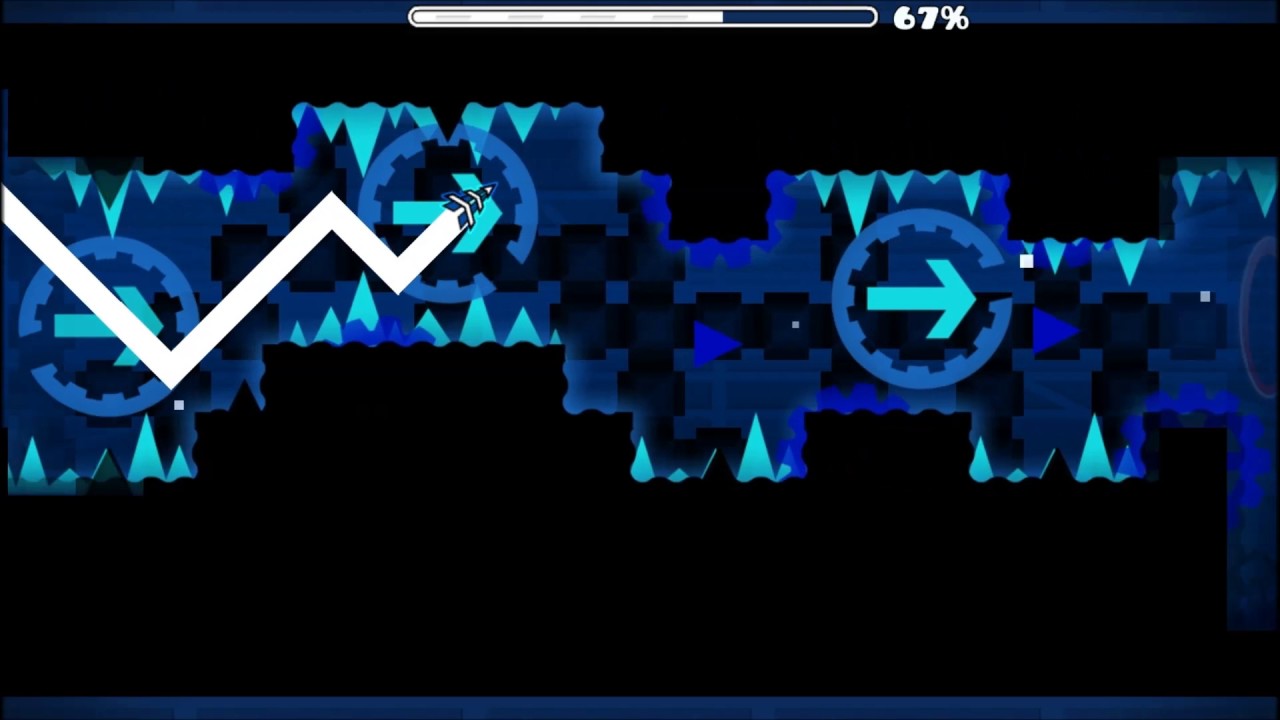Geometry Dash ~ Blue Hell by LaZye (MEDIUM DEMON) - YouTube