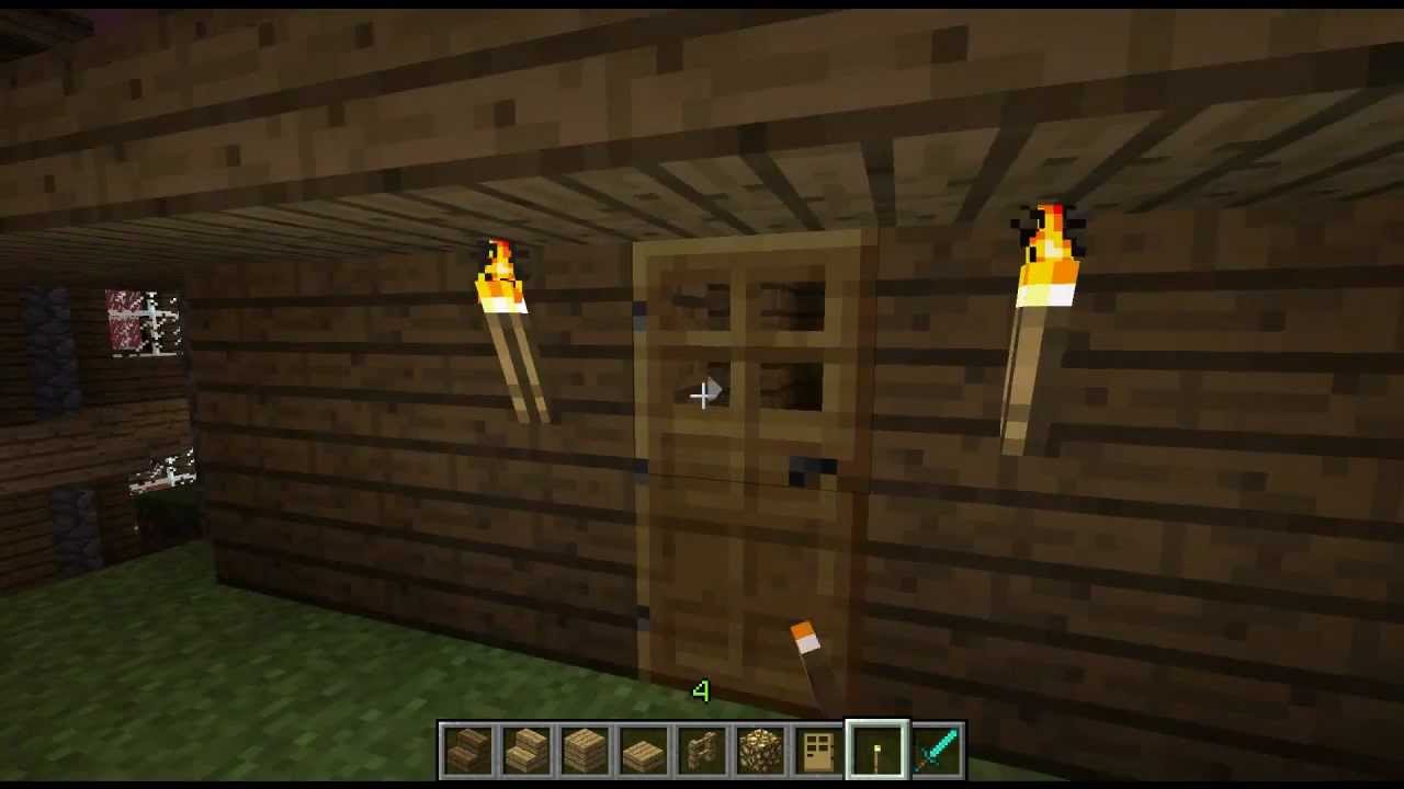 Minecraft - Small wooden shed - YouTube