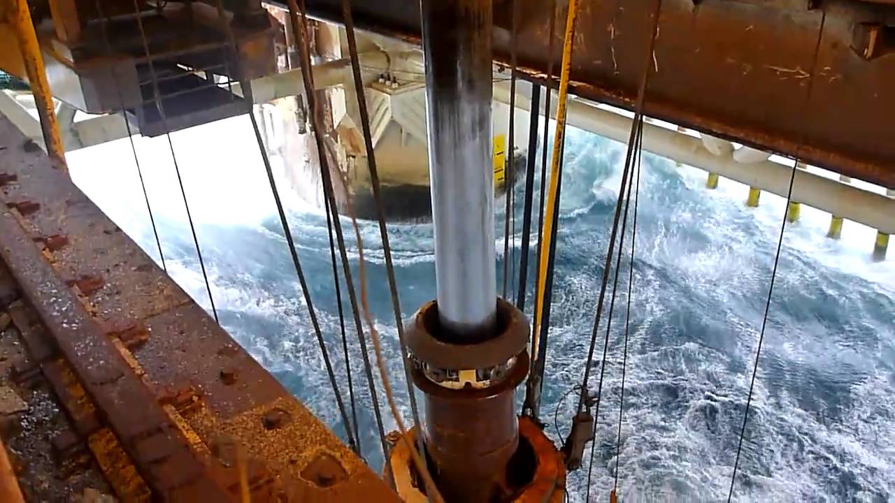 Slipjoint moonpool Njord mars 2011 - YouTube