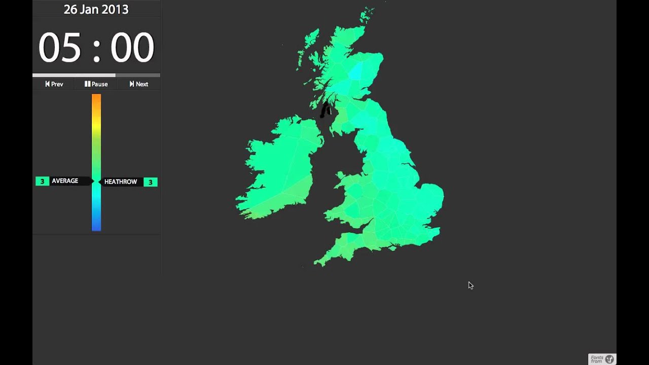 D3 Weather Vizualisation - YouTube