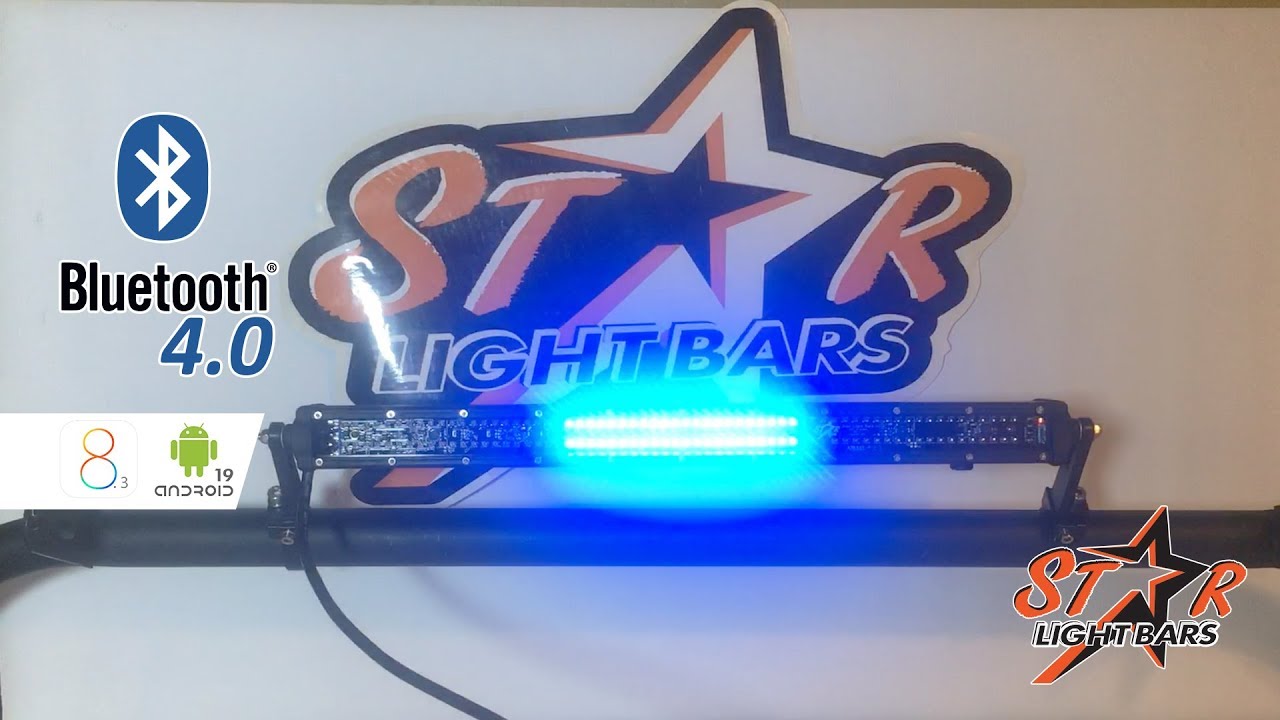 Star Light Bars M3 Bluetooth LED Rear Chase Light - YouTube