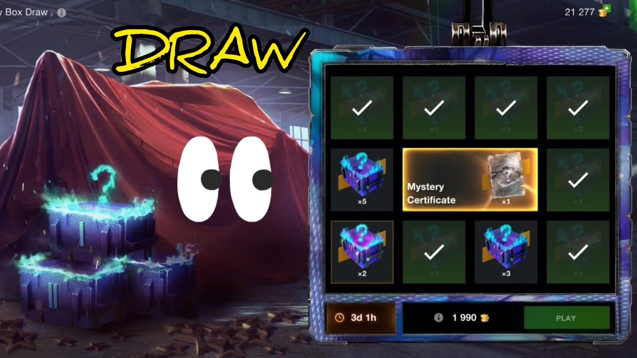 Mystery Box Draw | Wot Blitz 💁 - YouTube