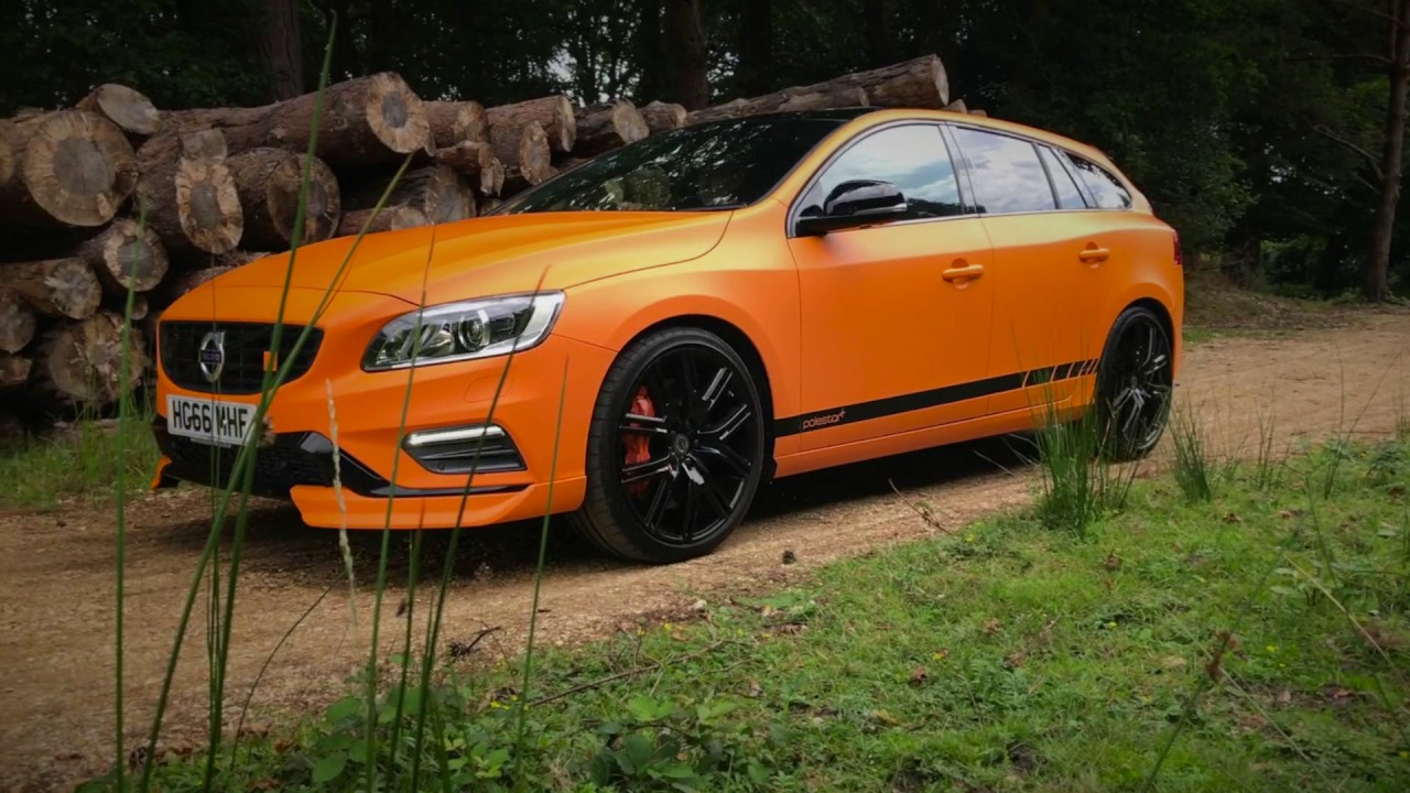 V60 Polestar - Orange 3M Wrap - YouTube