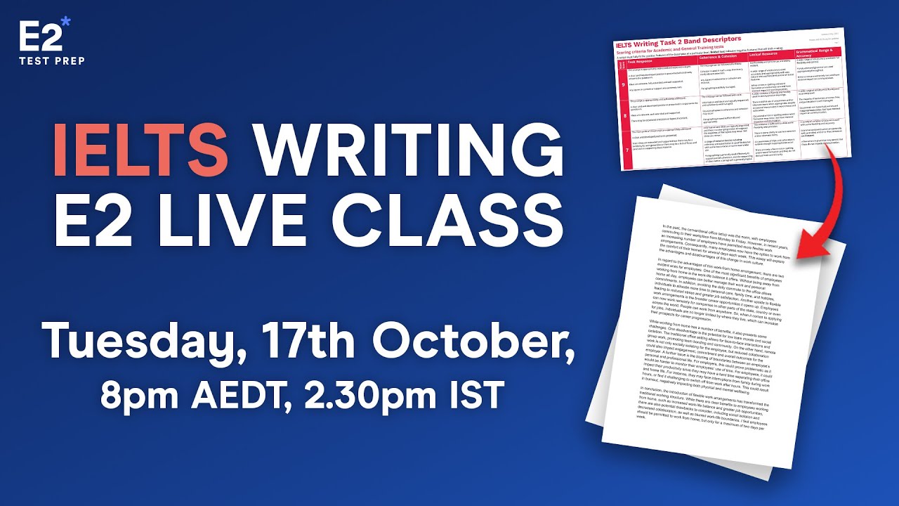 FREE IELTS LIVE CLASS - IELTS Writing Task 2 Essay Secrets with Anna ...