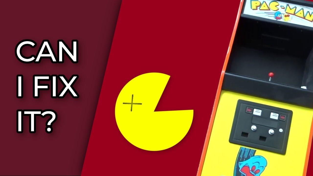 Pacman Arcade Cabinet | Can I Fix It? | Qubits Tech - YouTube