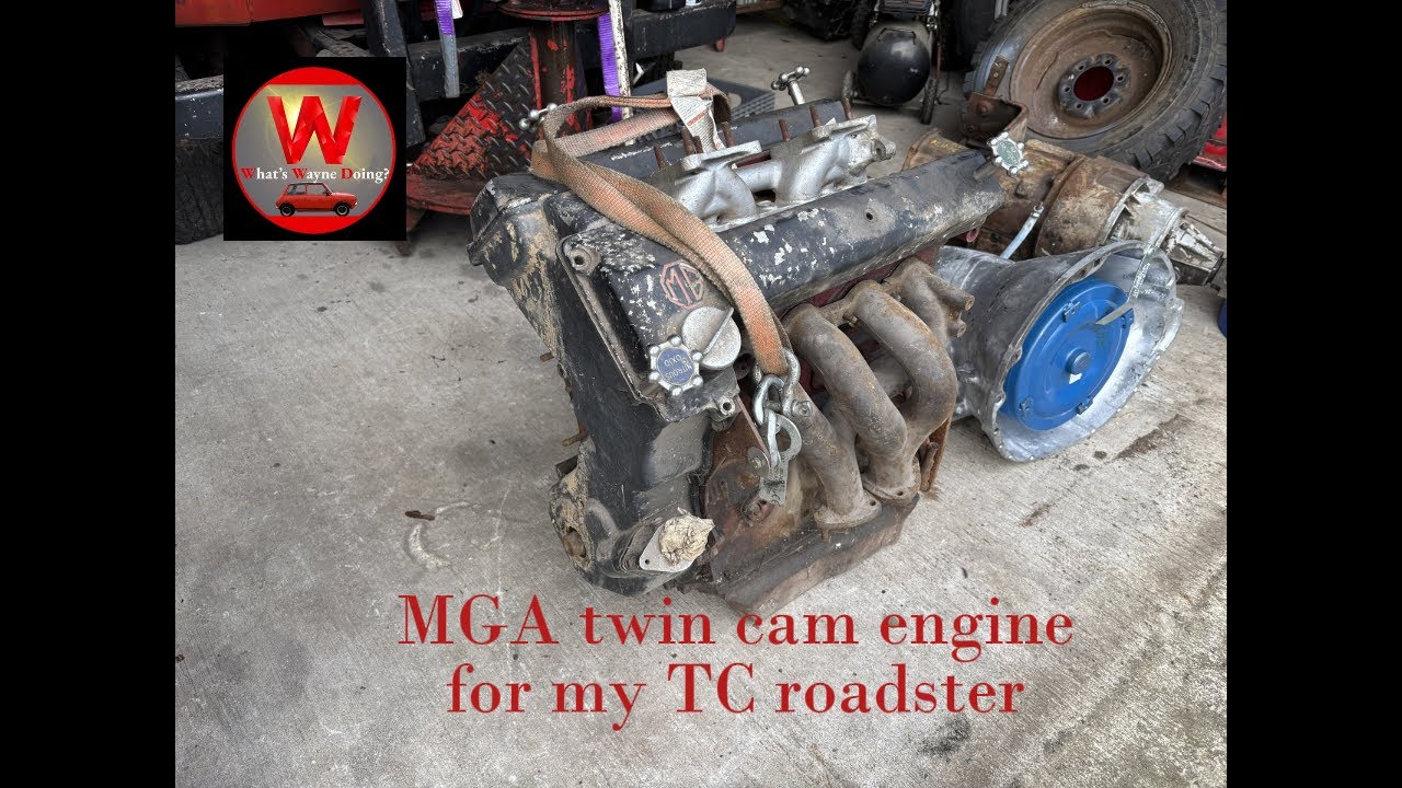 A barn find engine for my barn find MGA twin cam - YouTube