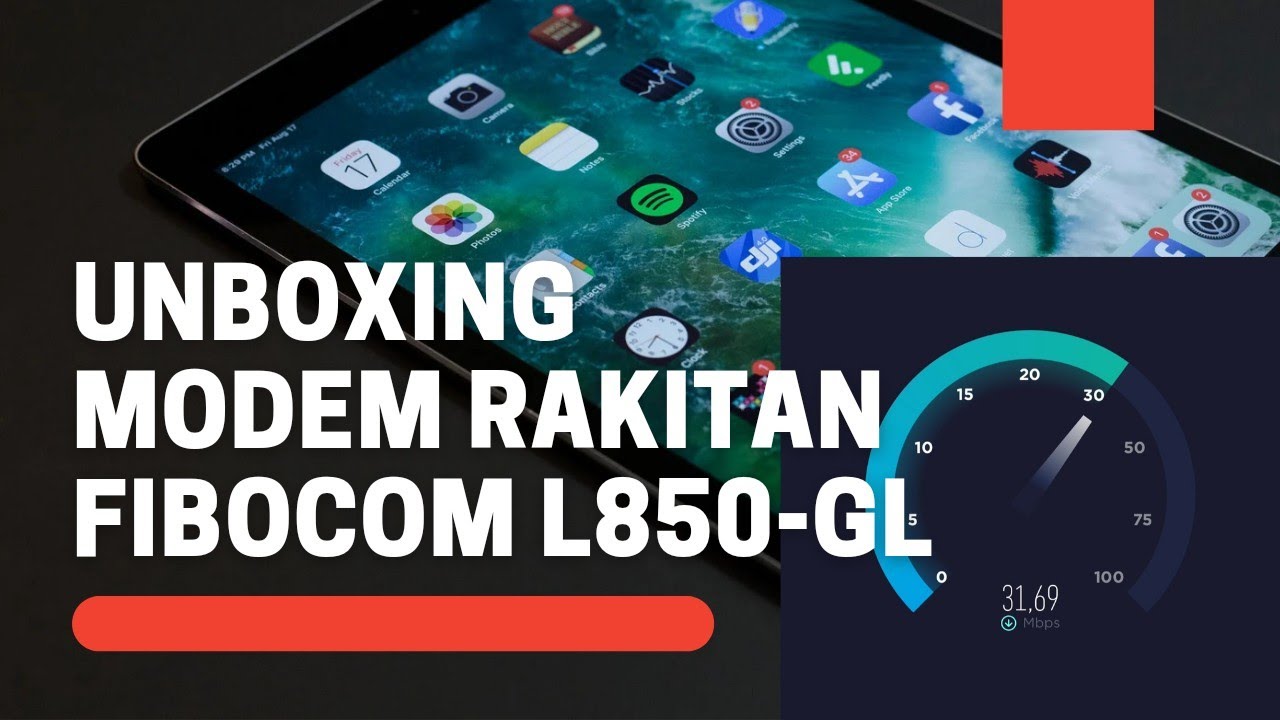 Unboxing Modem Rakitan L850-GL - Test Speed - YouTube