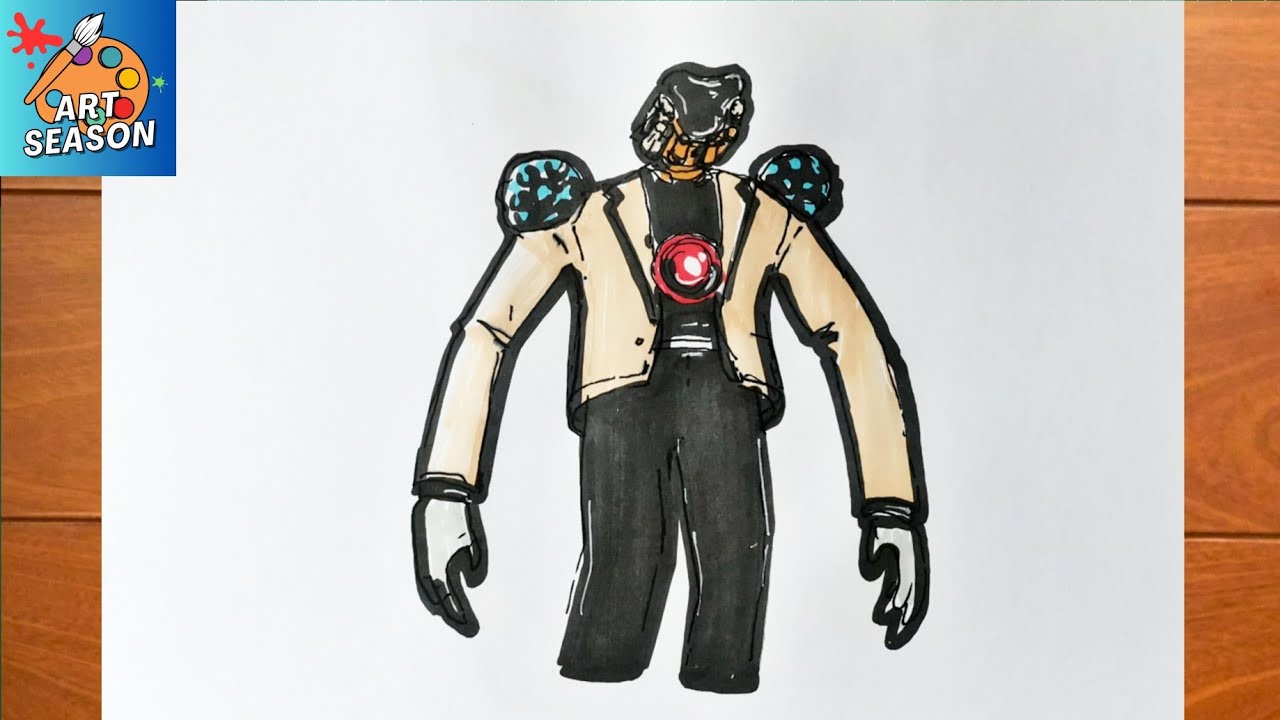 How to Draw Titan Laser Man Boss from Skibidi Toilet - YouTube