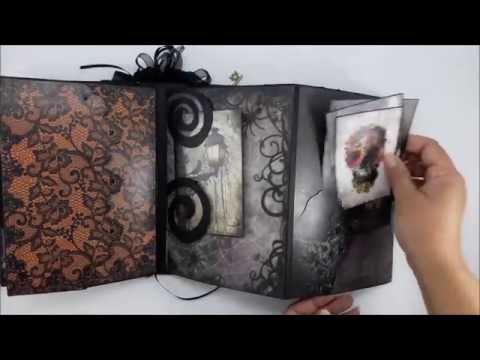 DannyCraftShop - Scrapbook Handmade Gothic Fantasy Mystery Mini Album ...