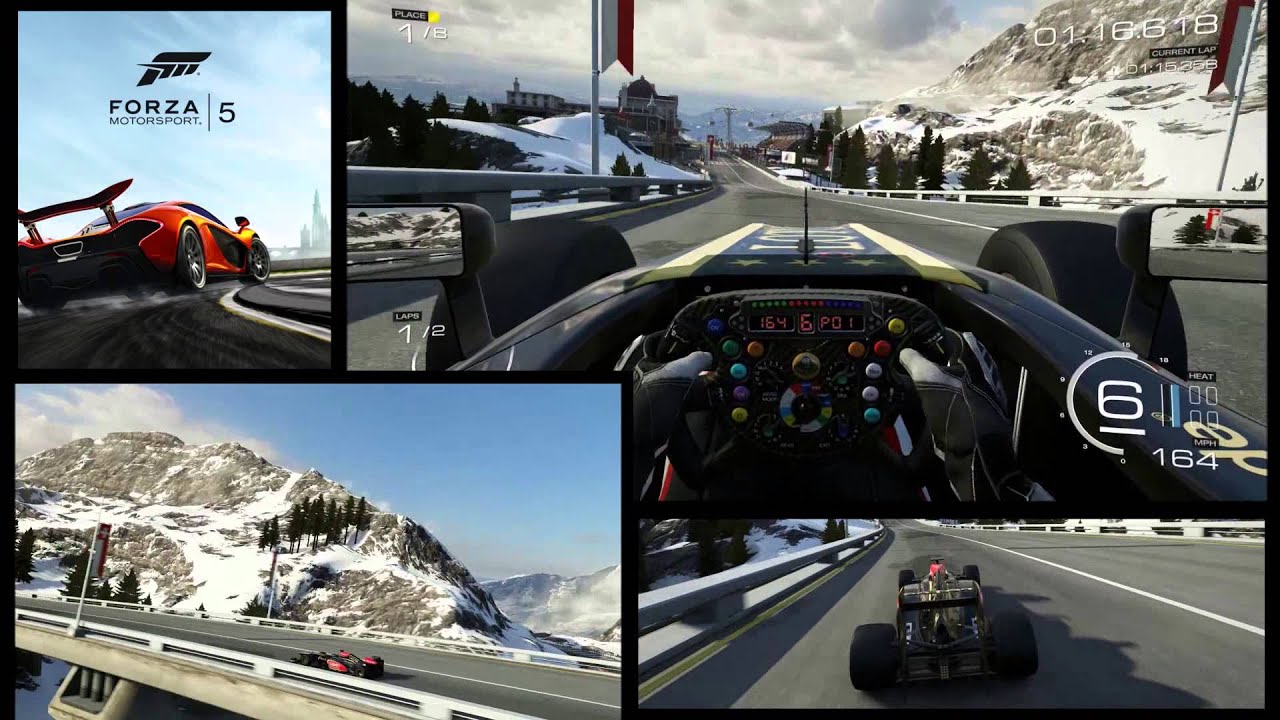 Forza 5 F1 Bernese Alps - YouTube