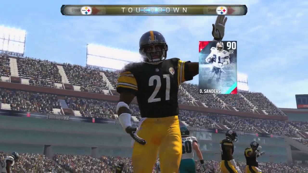 Madden NFL 16 - 90 OVR OOP WR Deion Sanders Gameplay Review - MUT - YouTube