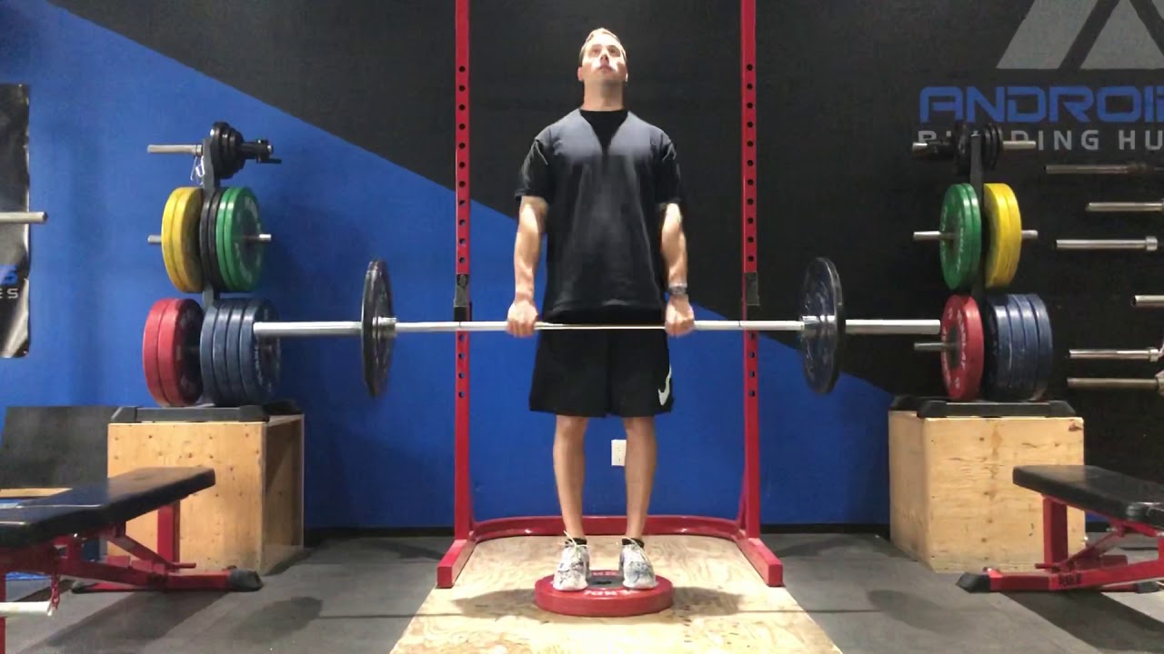 Deficit floating deadlift - YouTube