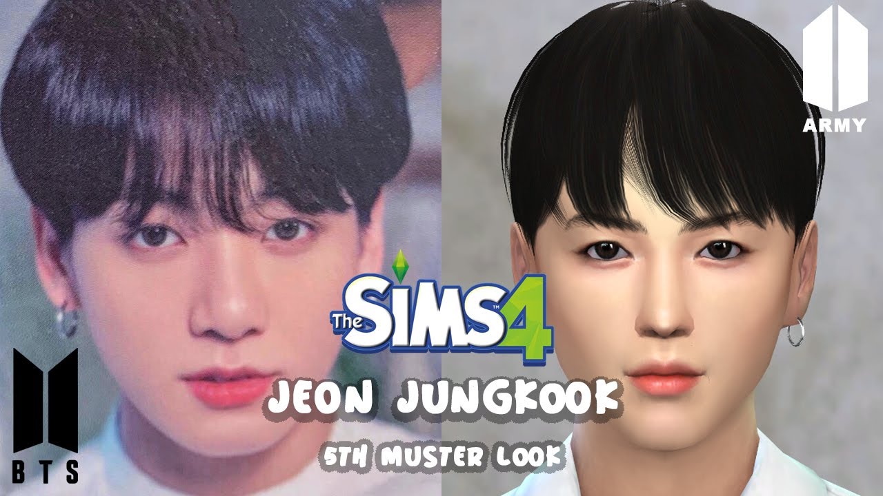 BTS JUNGKOOK | 5TH MUSTER LOOKS | THE SIMS 4 - YouTube