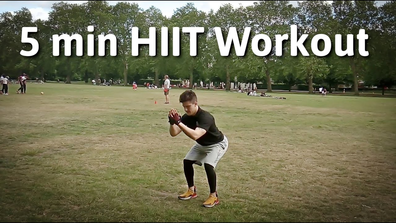 At home & outdoor 5 min HIIT WORKOUT - YouTube