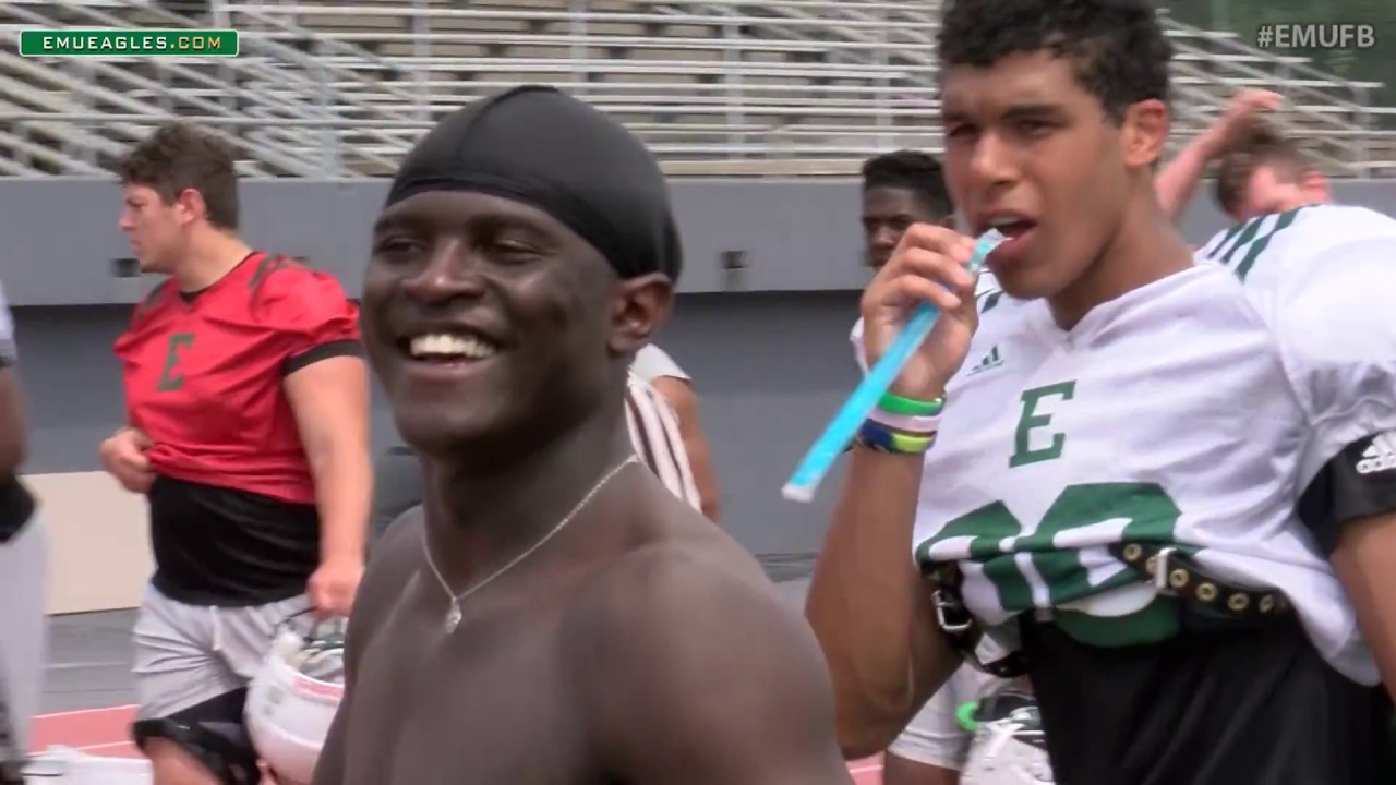 Inside EMU Football: Camp Day #4 - YouTube