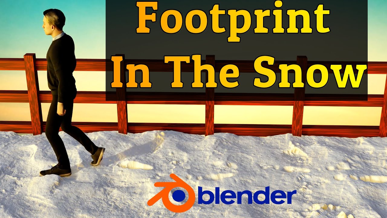 Blender 3.0 | Dynamic Paint Footprint In The Snow | Tutorial - YouTube