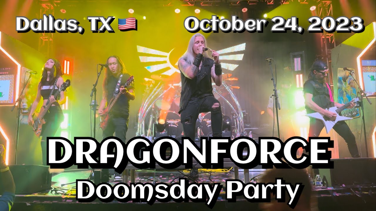 Dragonforce - Doomsday Party @Granada Theater, Dallas, TX 🇺🇸 October 24, 2023 LIVE HDR 4K - YouTube