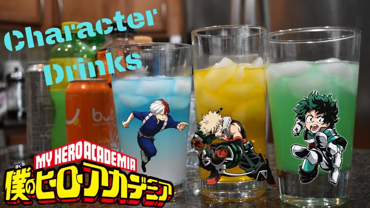 My Hero Academia Character Drinks - YouTube