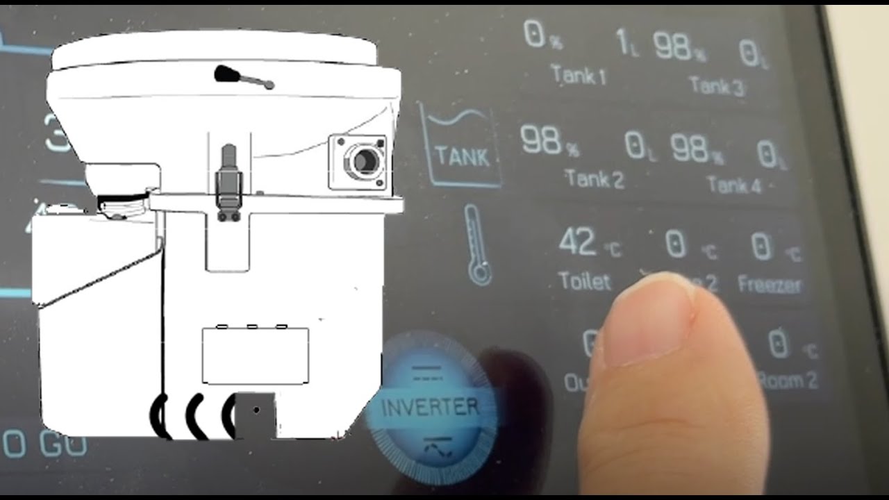 Automatic Composting Toilet controls aeration and heating maximising ...