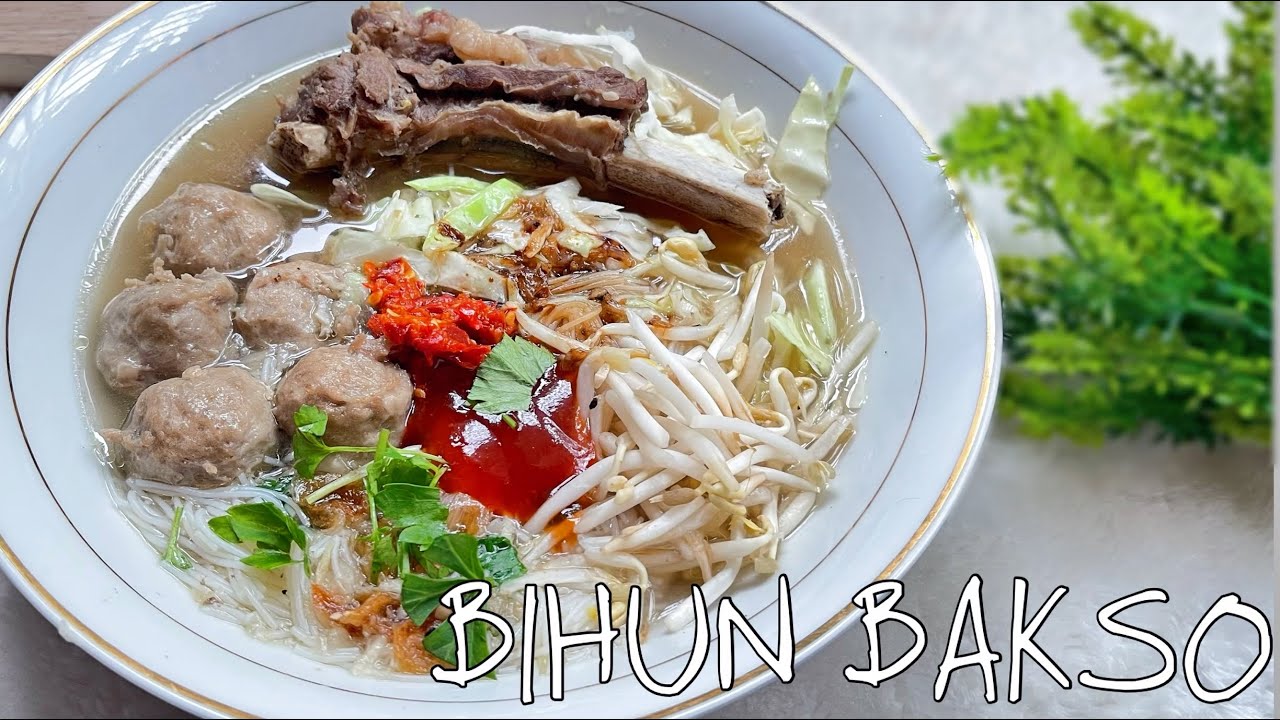RESEPI BIHUN BAKSO SEDAP DAN MUDAH - YouTube