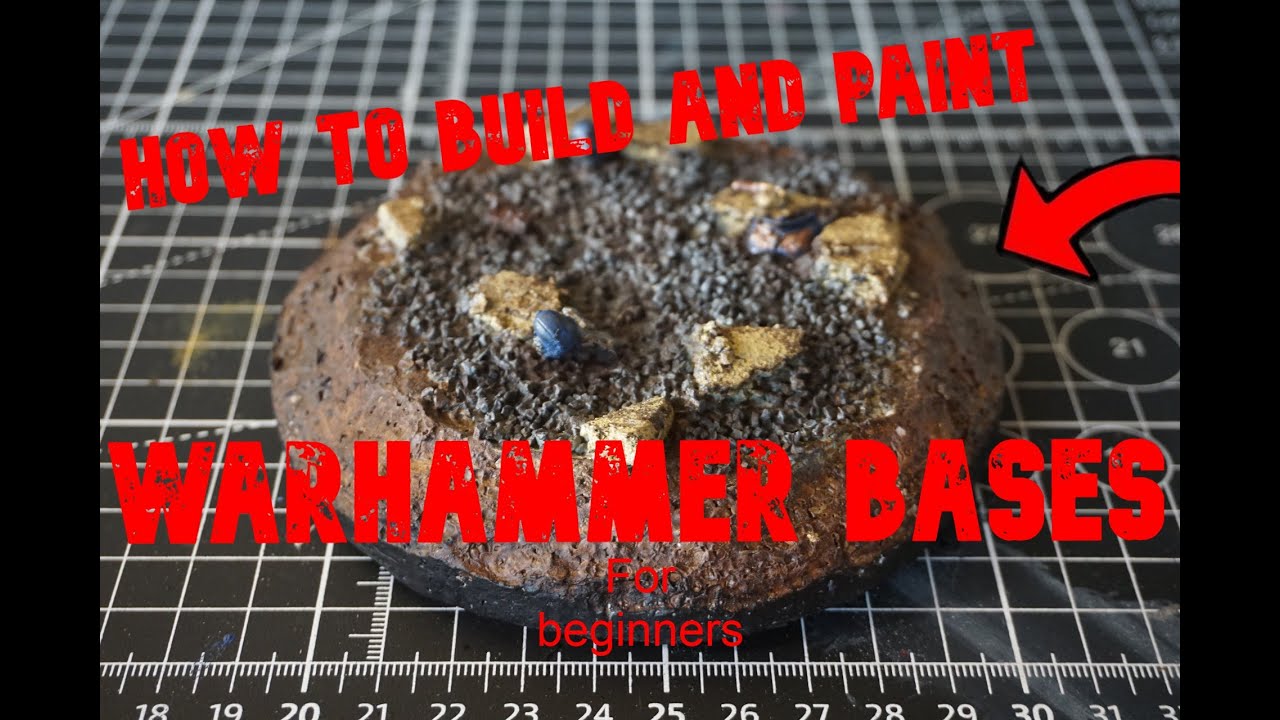 How to build and paint your own Warhammer 40k bases - YouTube
