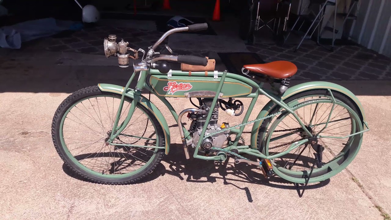 Antique Motorcycle Replica - YouTube