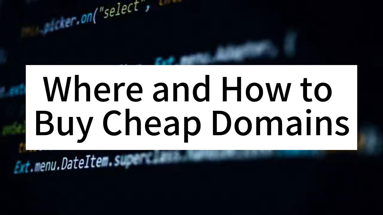Budget-Friendly Domain Shopping: Where and How to Buy Cheap Domains ...