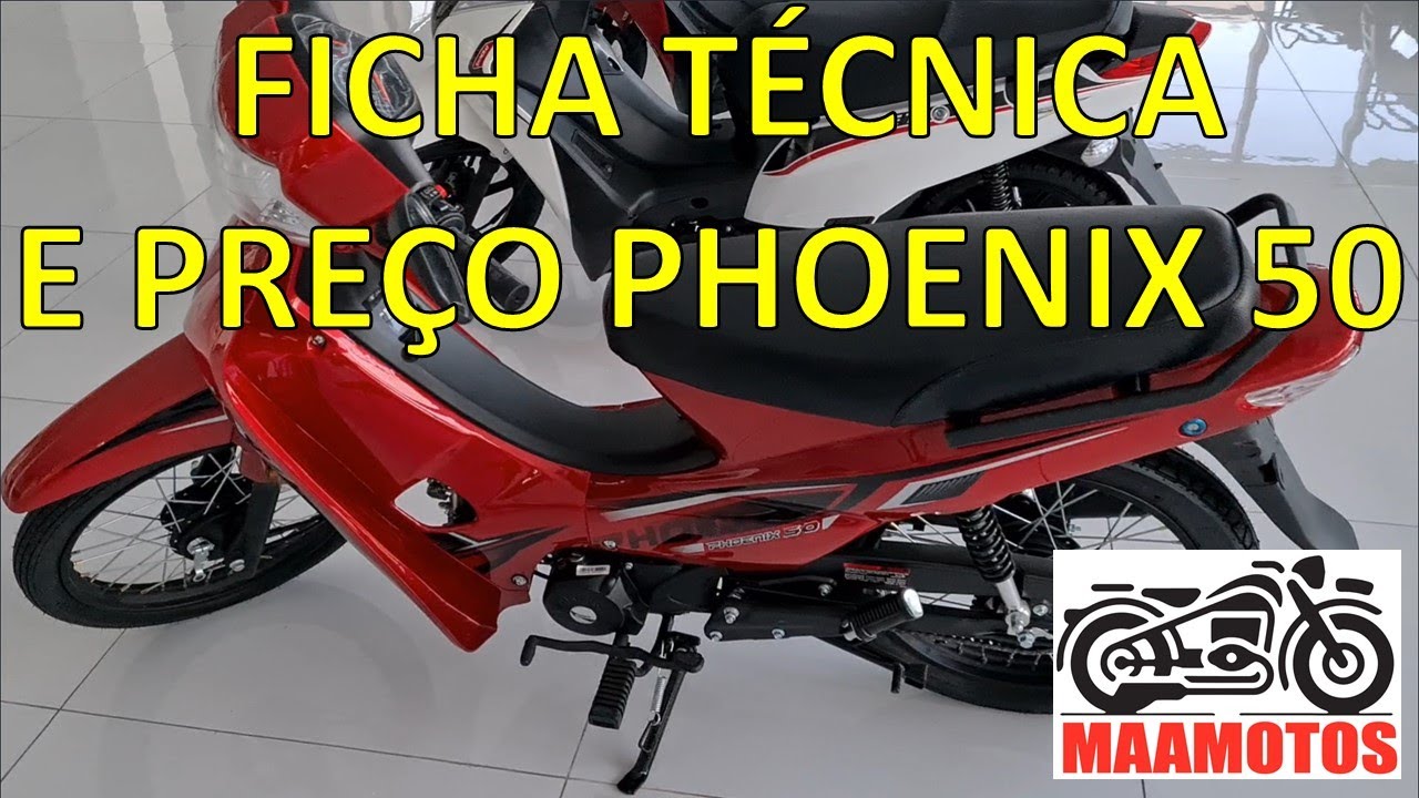 PHOENIX 50 LANÇAMENTO FICHA TÉCNICA PREÇO E VALOR DA CINQUENTINHA DA ...