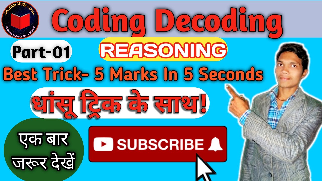 Coding Decoding Short Tricks | Part- 01 | For RRB NTPC & GROUP- D | SSC ...