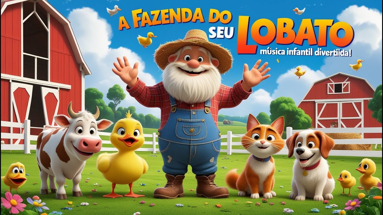 Seu Lobato tinha um sítio 🐮🎶 - Música Divertida para Crianças!