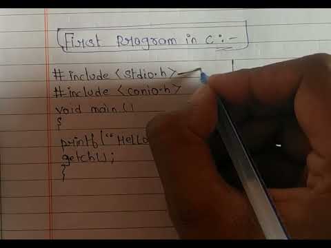 First Program in C. for Beginners in Hindi.👍 - YouTube