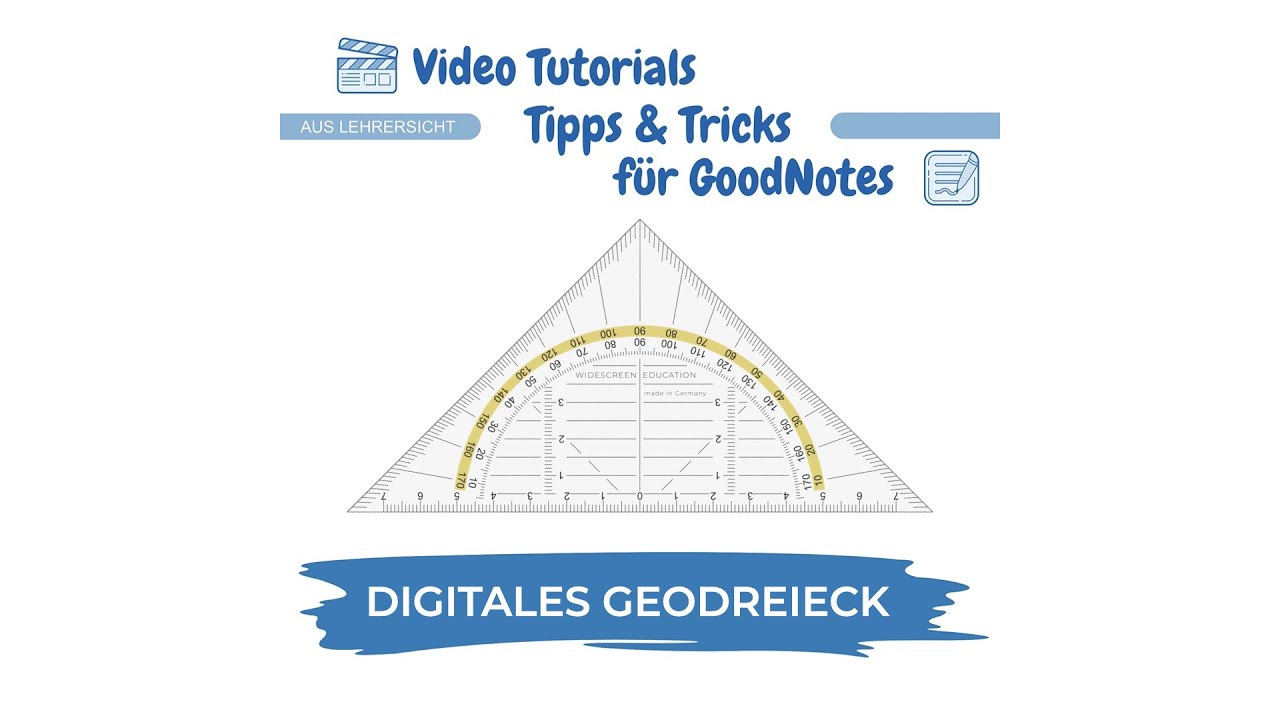 Digitales Geodreieck für GoodNotes - Tutorial - YouTube