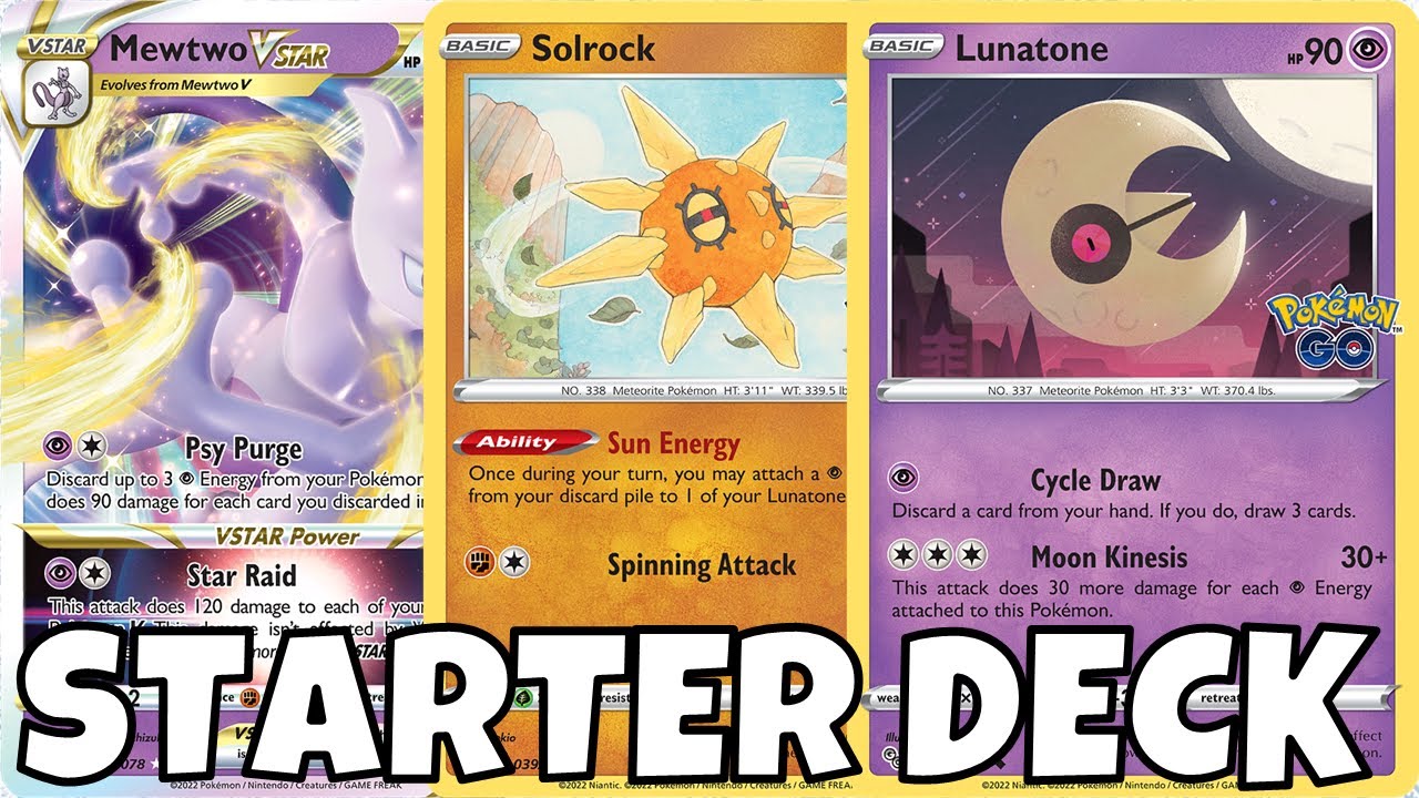 Lunatone Solrock Starter Deck Is A Lot Of Fun & Pretty Strong Too - YouTube
