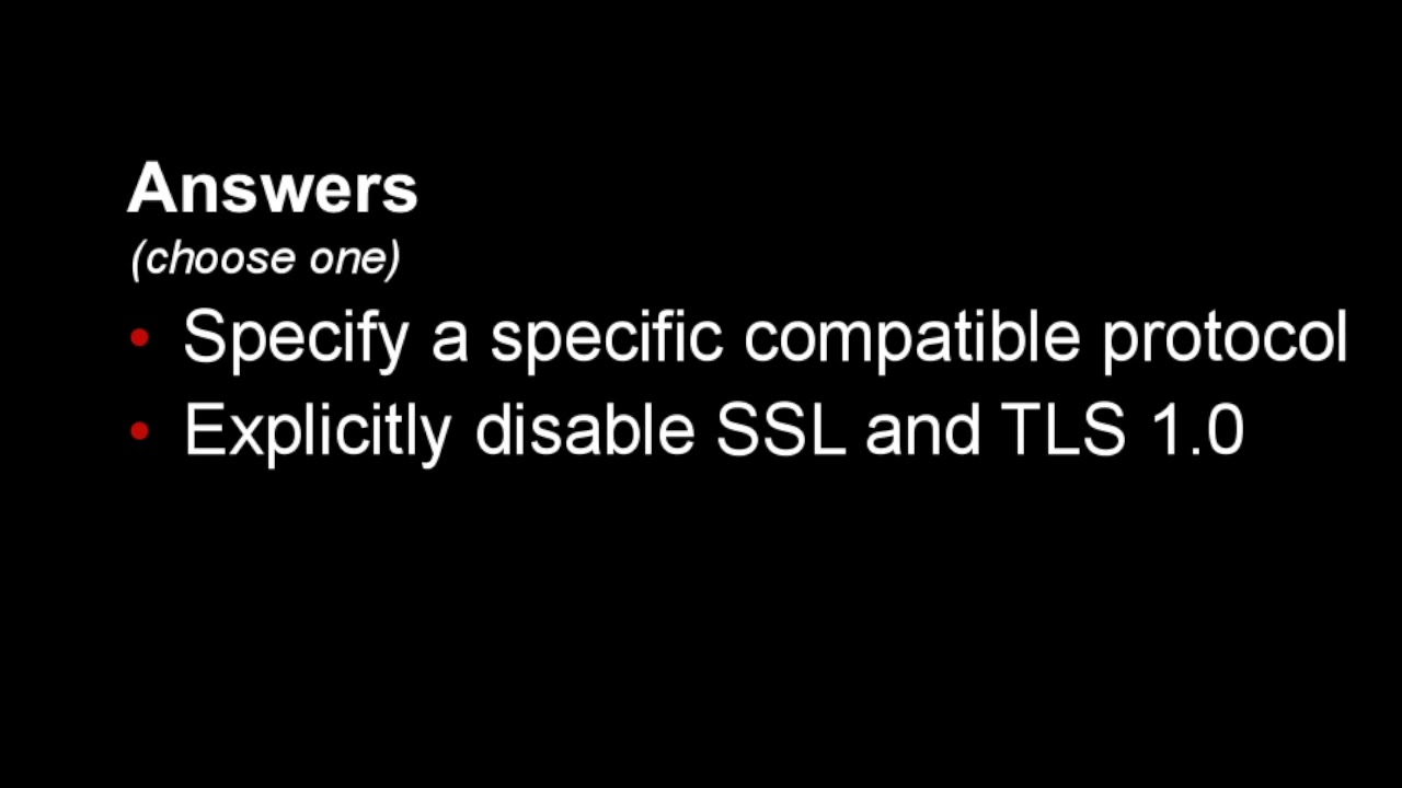 PCI DSS deprecation of SSL and TLS 1 0 with BIG IP 13 x demo - YouTube