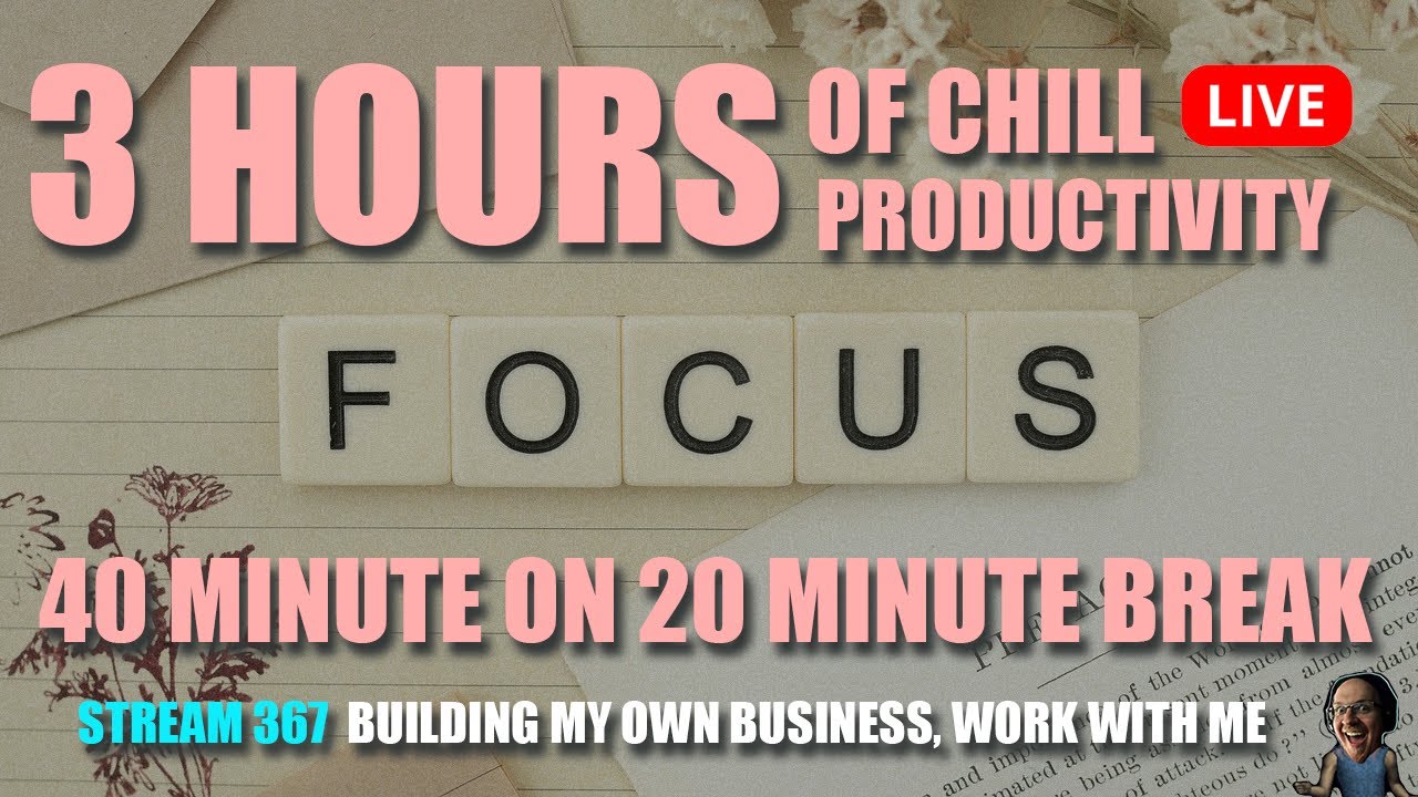 Episode 3: Chill Beats Productivity - Focus time with me - 40 minutes ...
