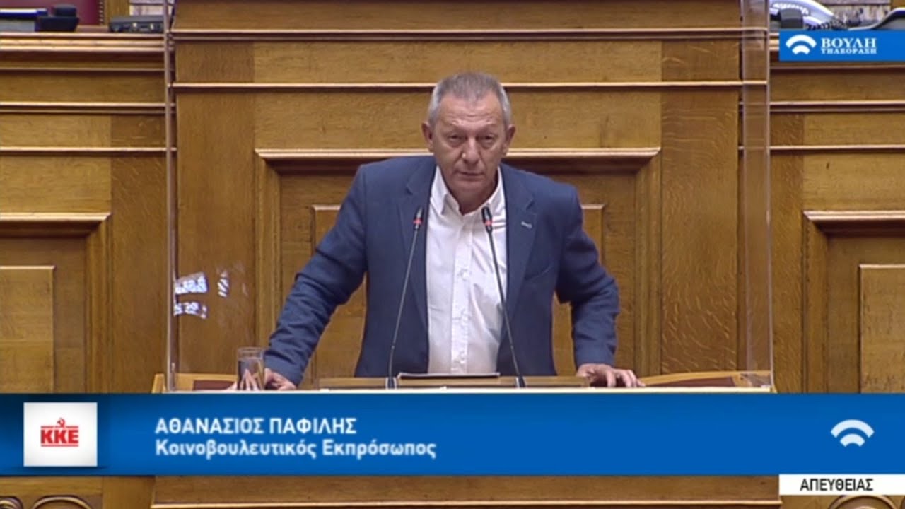 ΤΟΠΟΘΕΤΗΣΗ ΤΟΥ Θ. ΠΑΦΙΛΗ ΣΤΗ ΒΟΥΛΗ ΓΙΑ ΤΑ ΑΡΘΡΑ ΤΟΥ ΥΠΟΥΡΓΕΙΟΥ ...