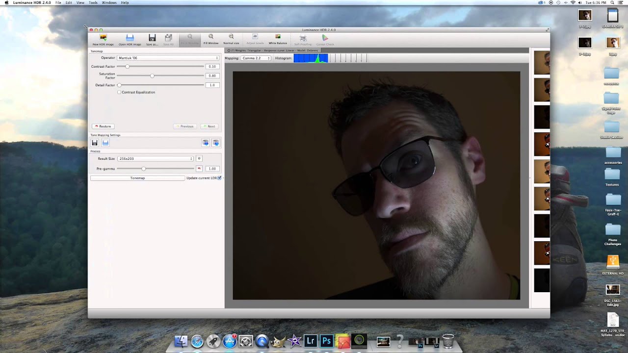 Luminance HDR selfie - YouTube