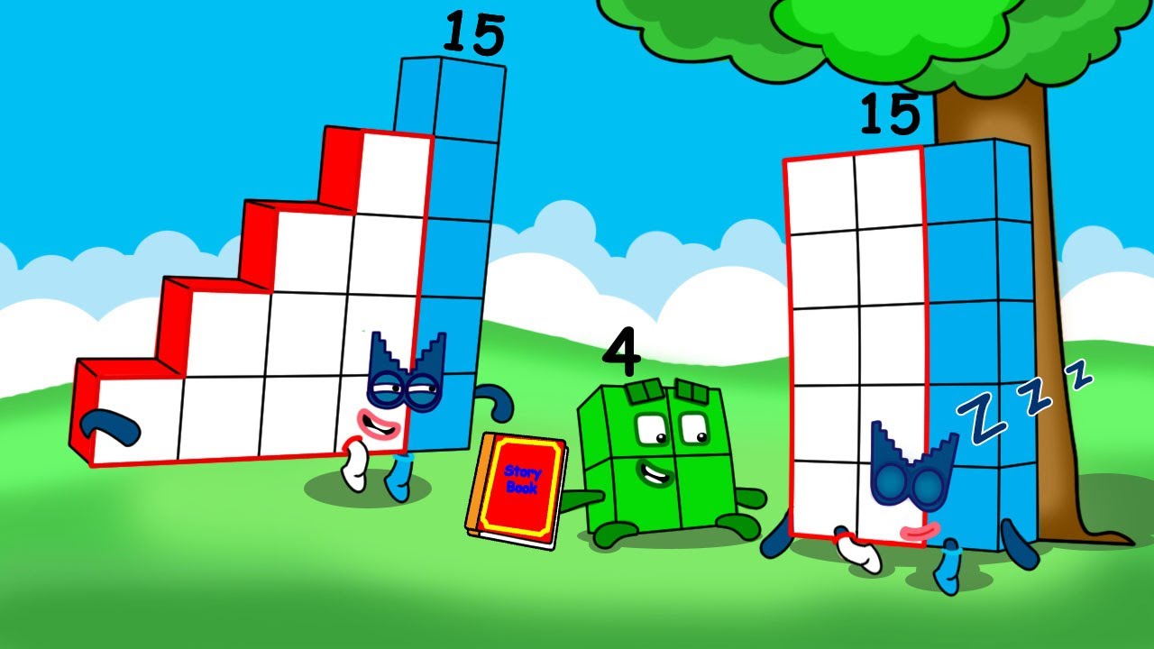 Don’t Disturb Sleeping Numberblocks 15 - Numberblocks fanmade coloring ...