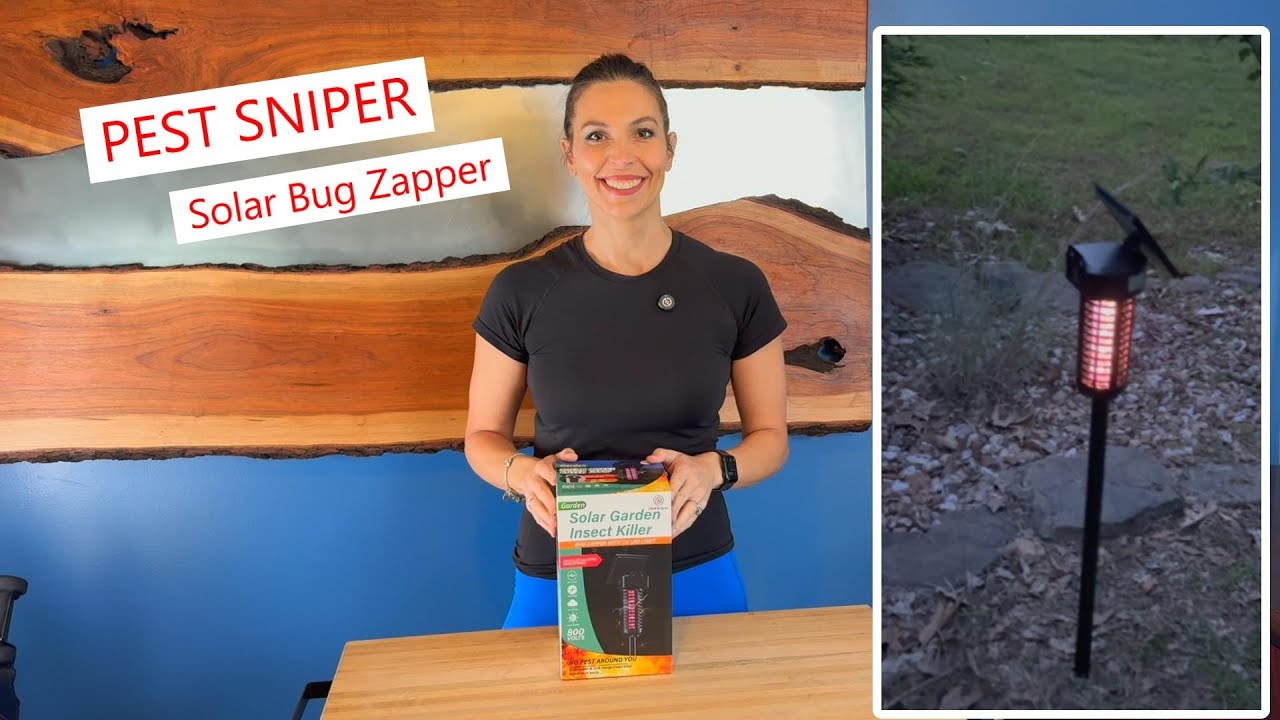 PEST SNIPER Solar Bug Zapper, lamp and bug zapper in 1! #bug #mosquitos ...