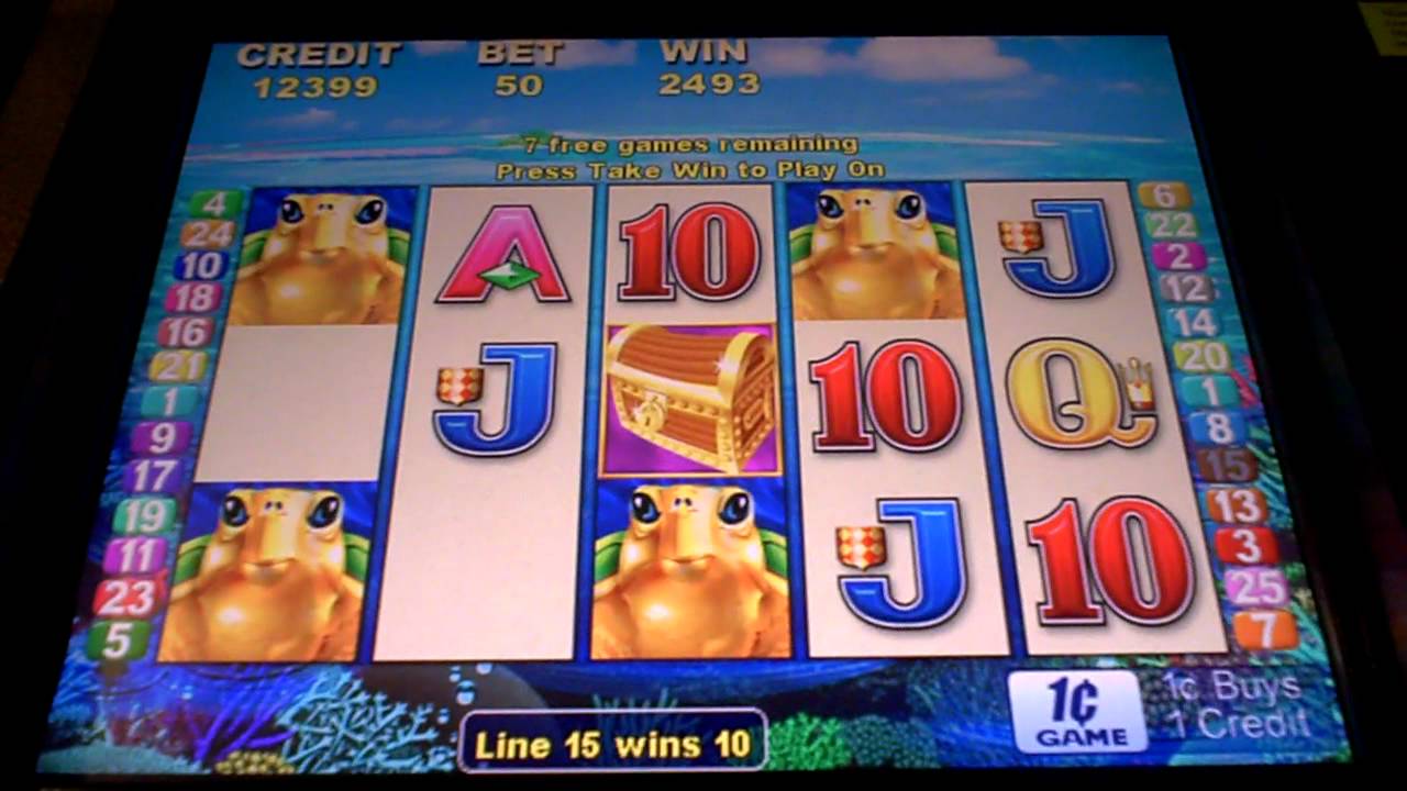 Turtle Treaures Slot Machine Bonus - YouTube
