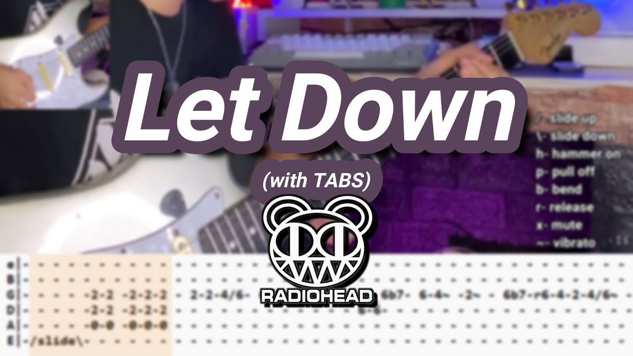 Let Down |©Radiohead |【Guitar Cover】with TABS - YouTube