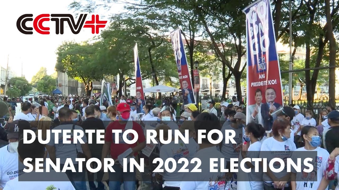Philippine President Duterte to Run for Senator in 2022 Elections - YouTube