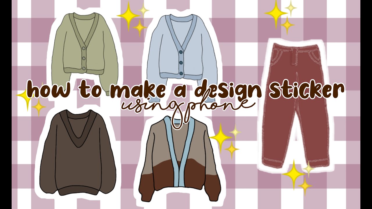 How to make a design sticker | cara membuat design stiker mudah ...